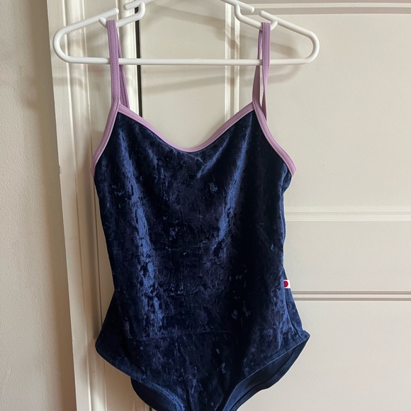 Yumiko | Other | Yumiko Marisa Blue Velvet Leotard | Poshmark